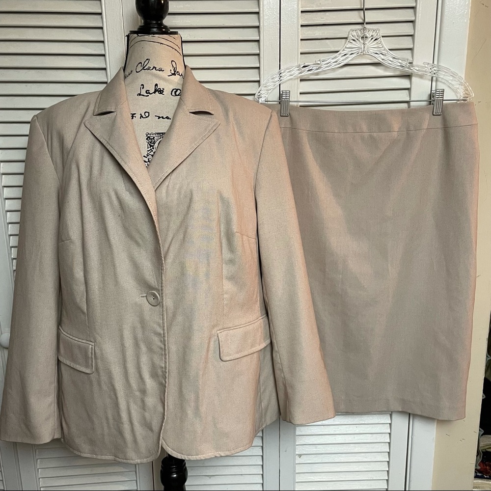 John Meyer Plus Size Skirt Suit - Gem